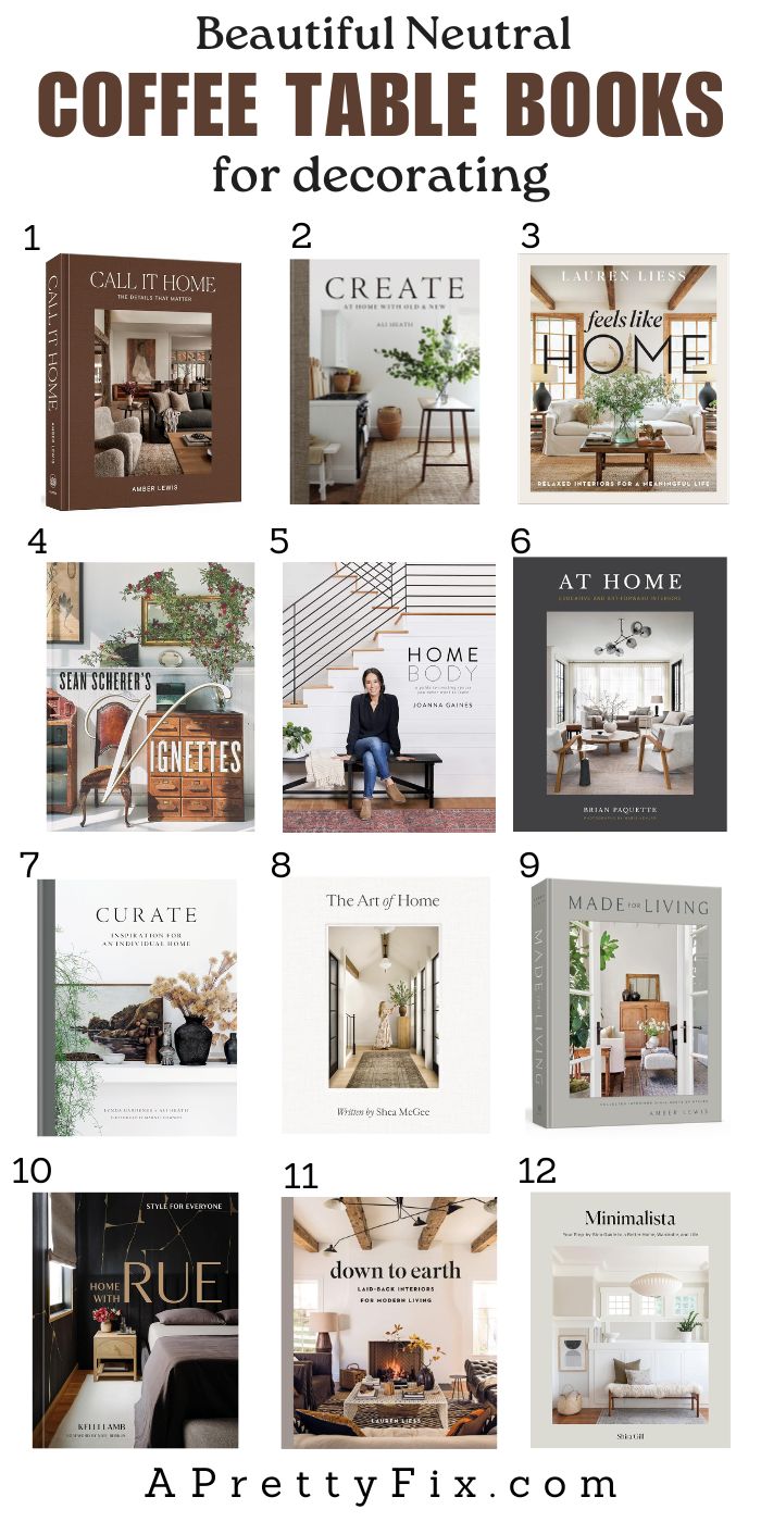 Coffee Table Books As Decor & How To Style Them - A Pretty Fix