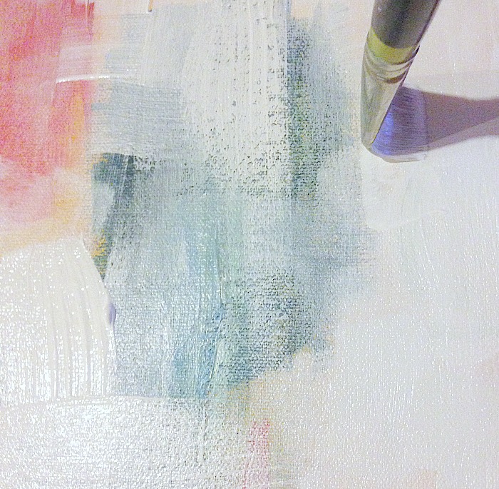 How to Create Whitewash Abstract Art - A Pretty Fix