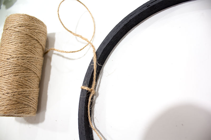 Simple Hoop Wreath DIY - A Pretty Fix