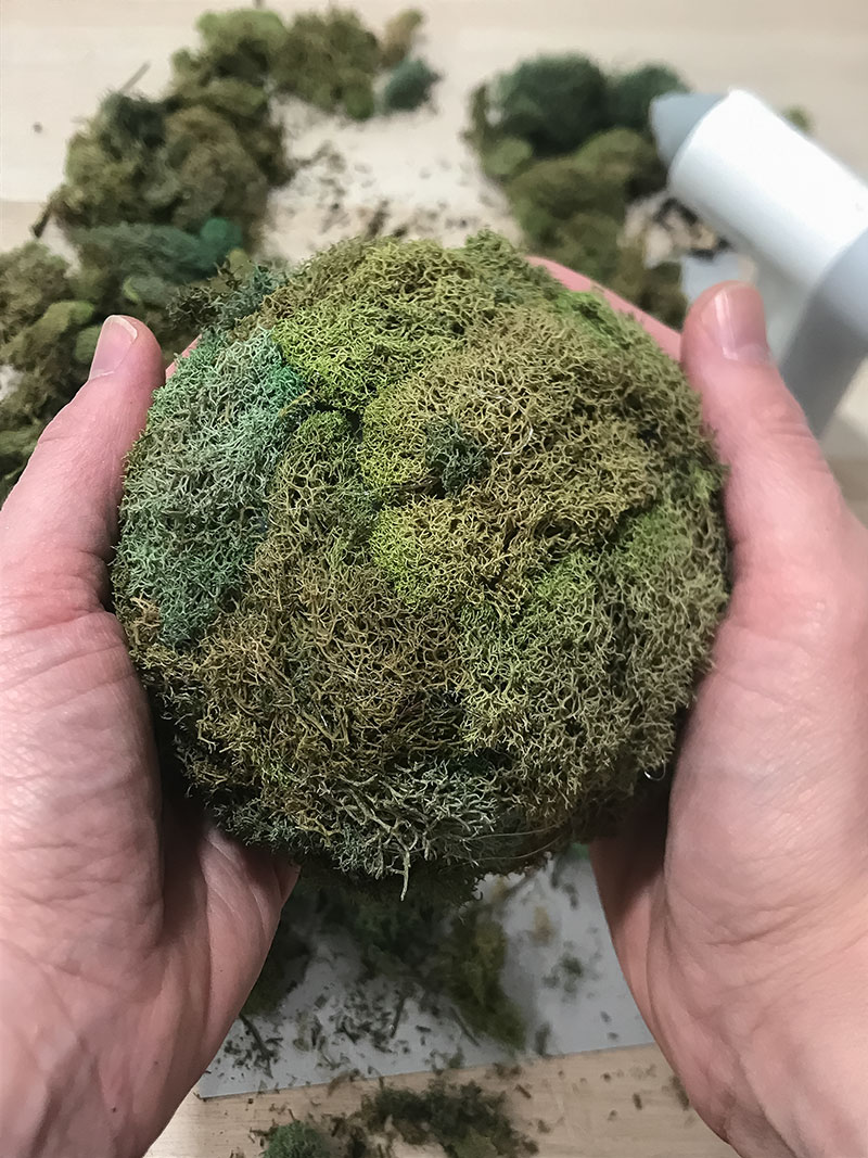 DIY Moss-Covered Bowl Fillers - A Pretty Fix