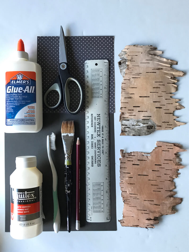 DIY Birch Bark Bookmarks - A Pretty Fix