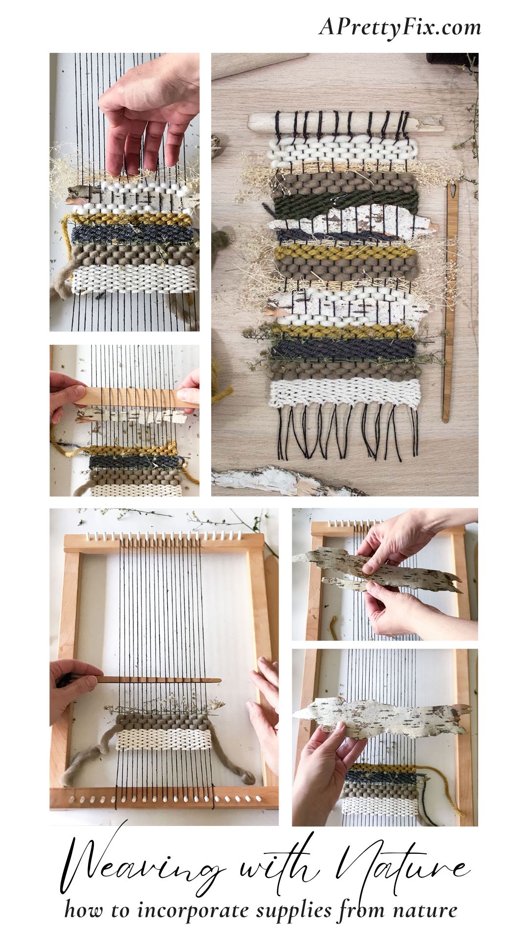 Weaving with Nature: Tips & Tutorial Using Supplies from Nature - A ...