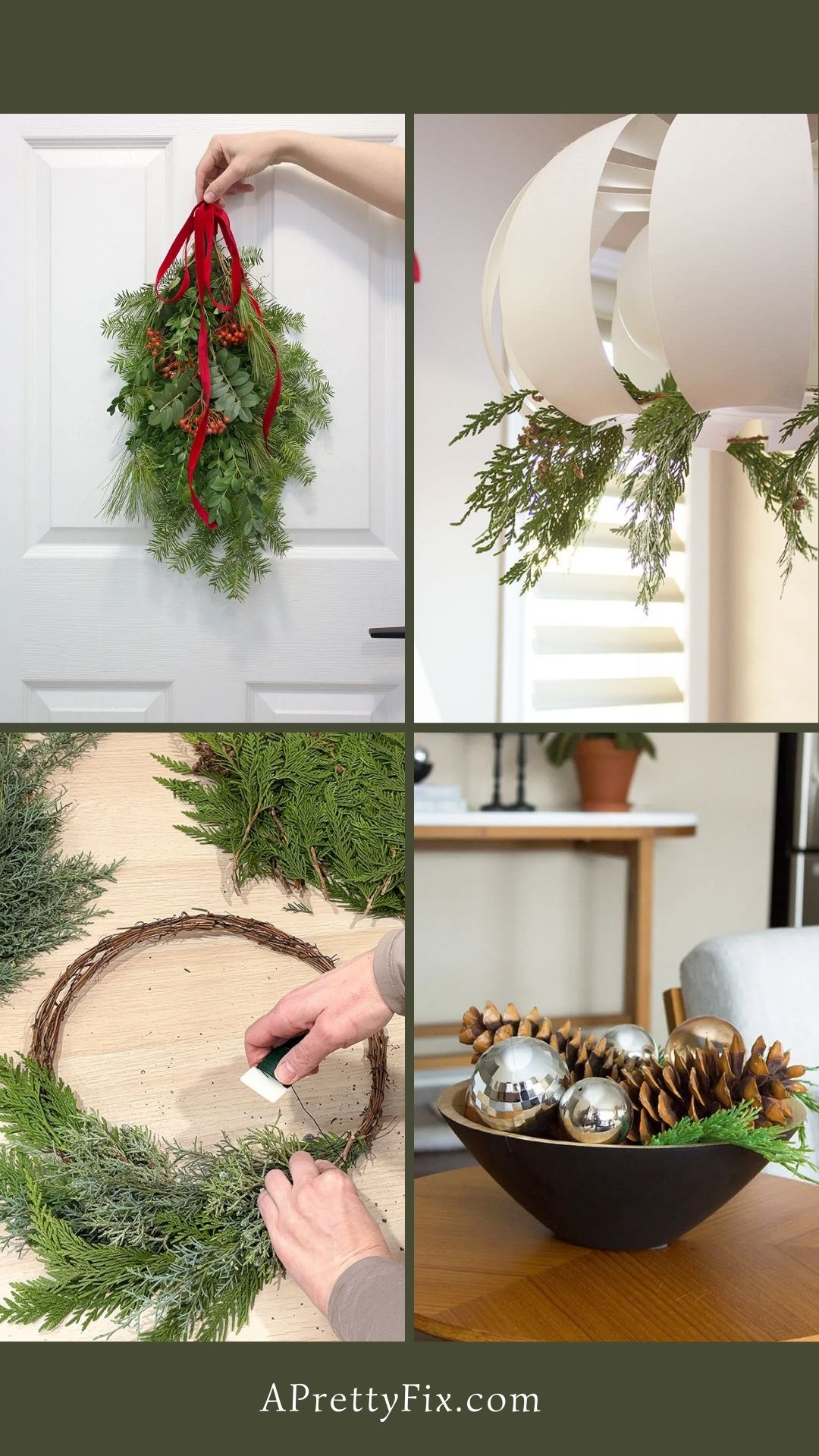 13 Beautiful Ways to Decorate With Christmas Tree Clippings & Stems ...