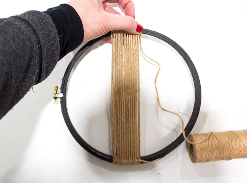 Simple Hoop Wreath DIY - A Pretty Fix