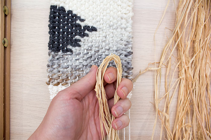 DIY Raffia Fringe Weaving Experiment - A Pretty Fix