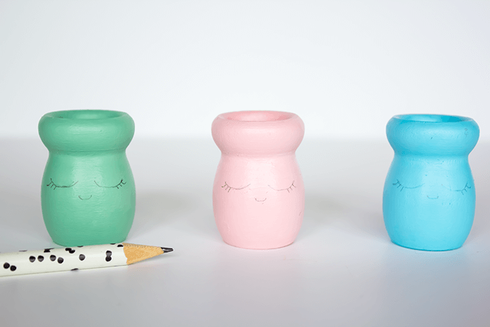 DIY: Shy Face Candle Holders - A Pretty Fix