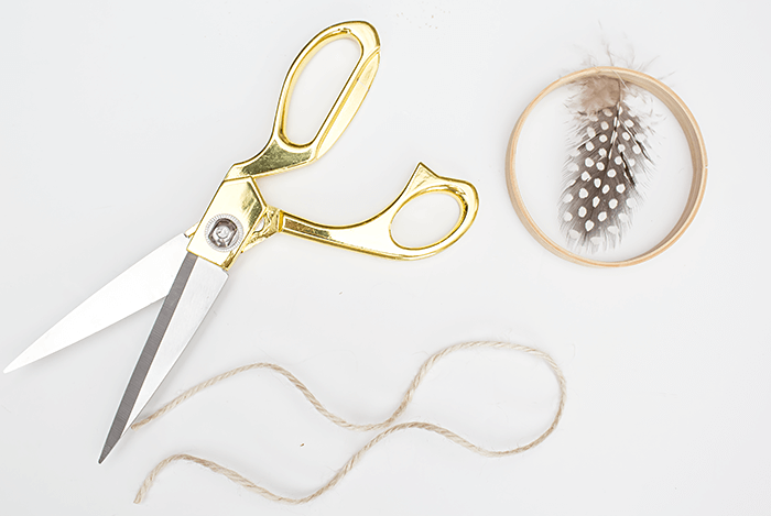 Oh-So-Simple Boho-Inspired Hoop Christmas Ornaments - A Pretty Fix