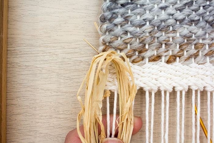 DIY Raffia Fringe Weaving Experiment - A Pretty Fix