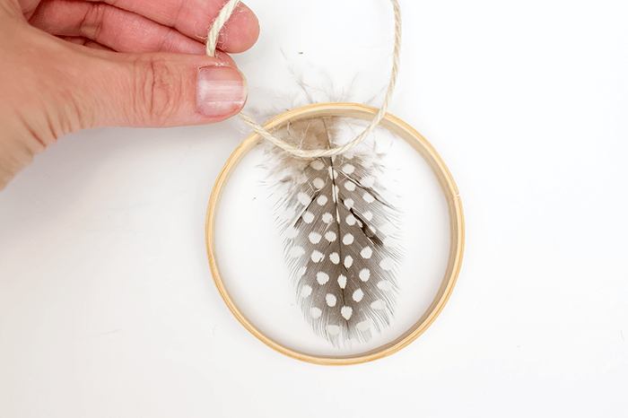 Oh-So-Simple Boho-Inspired Hoop Christmas Ornaments - A Pretty Fix