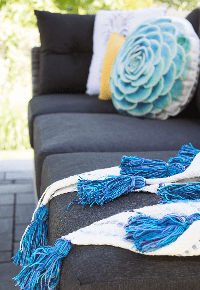 A Colorful Curated Outdoor Patio | How To Incorporate Color