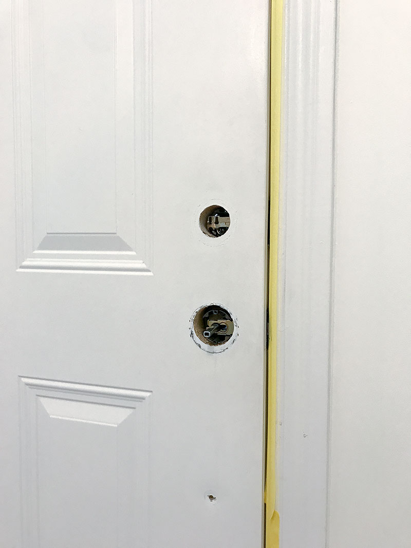 DIY Interior Front Door Paint Refresh - A Pretty Fix