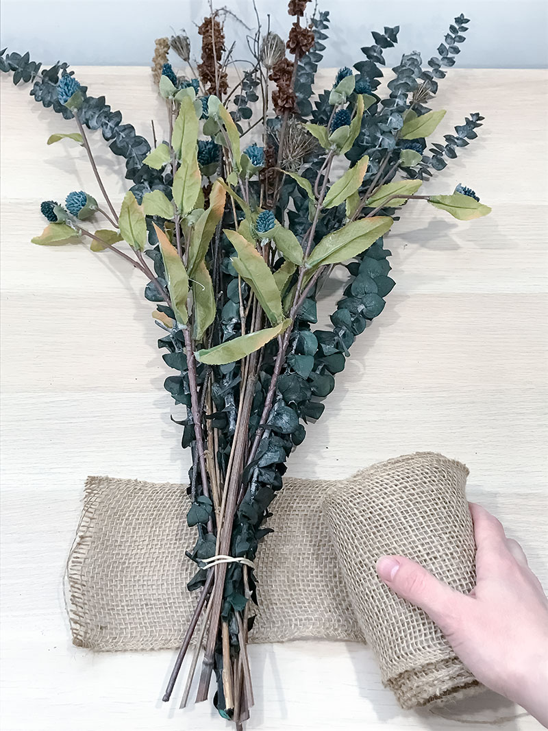 Quick & Easy DIY Rustic Swag - A Pretty Fix