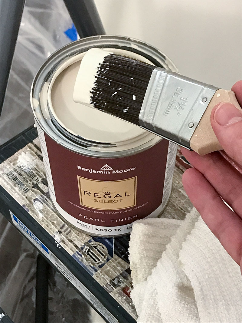 DIY Interior Front Door Paint Refresh - A Pretty Fix