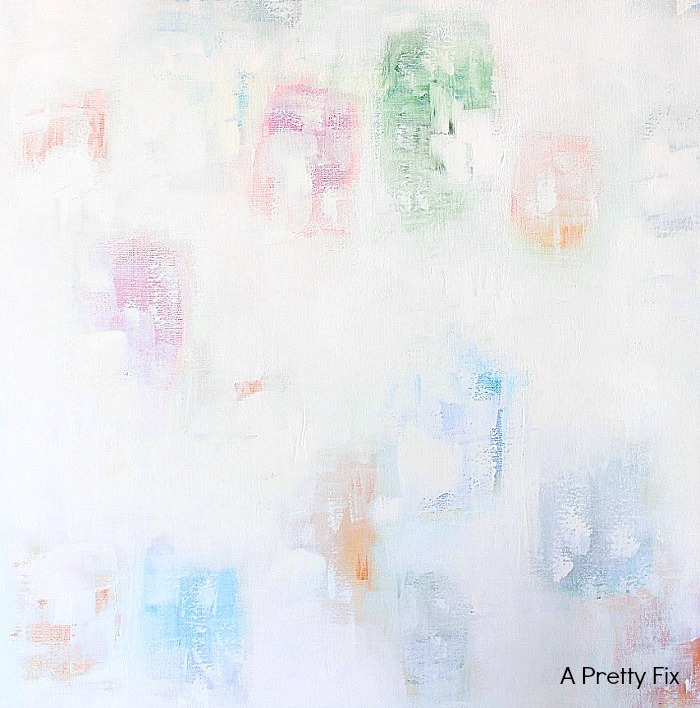 How to Create Whitewash Abstract Art - A Pretty Fix