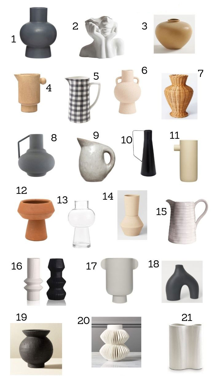 20+ Affordable Modern Vases That Every 'Cool' Girl (or Guy) Can Own - A ...